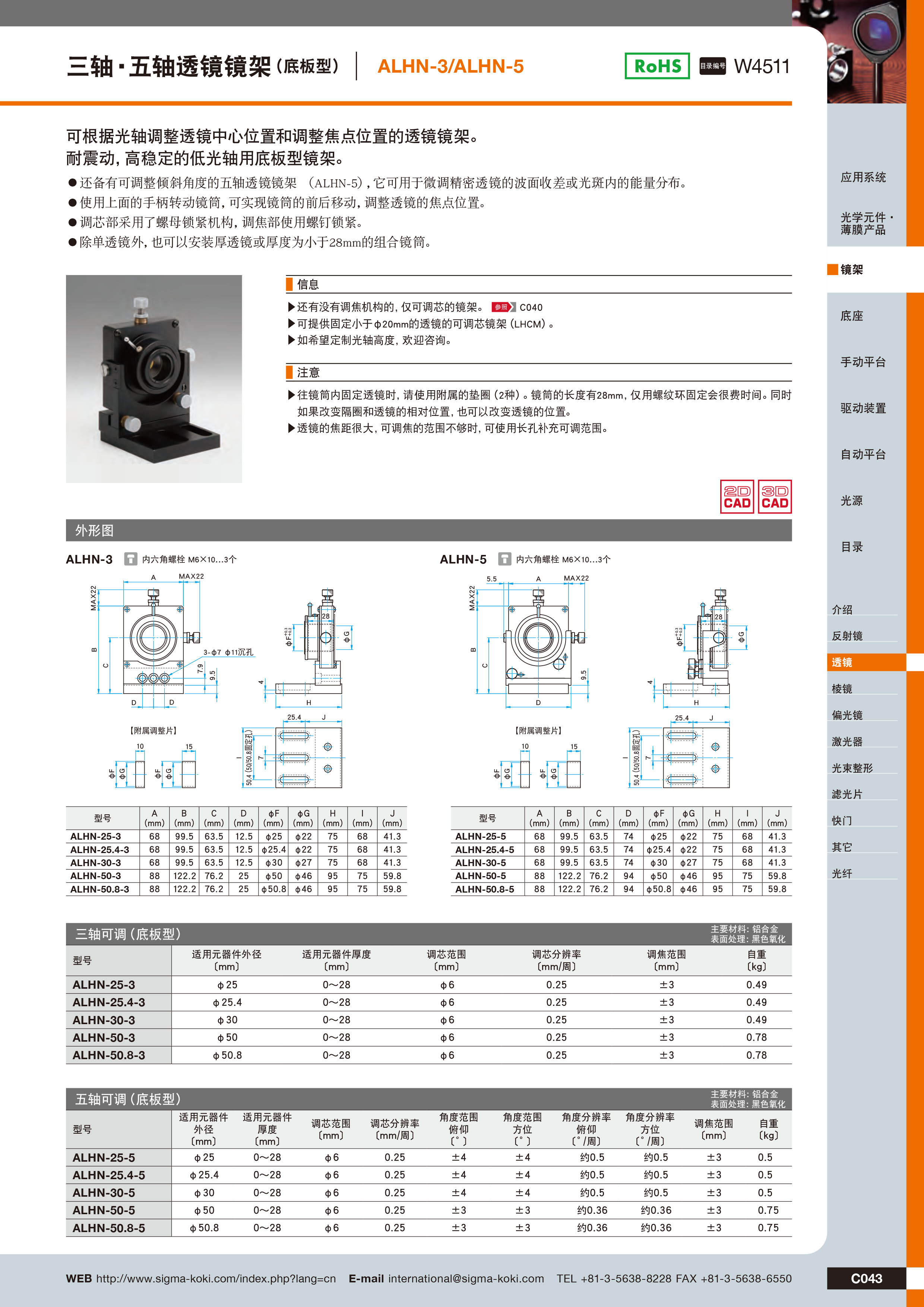 OptoSigma西格玛光机SIGMAKOKI - OptoSigma西格玛光机SIGMAKOKI